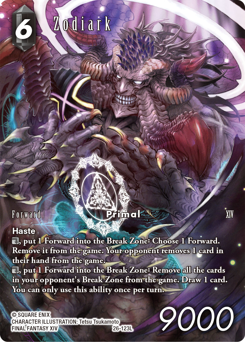 Gunslinger in the Abyss - Card of the Week - Zodiark | FF Trading Card Game